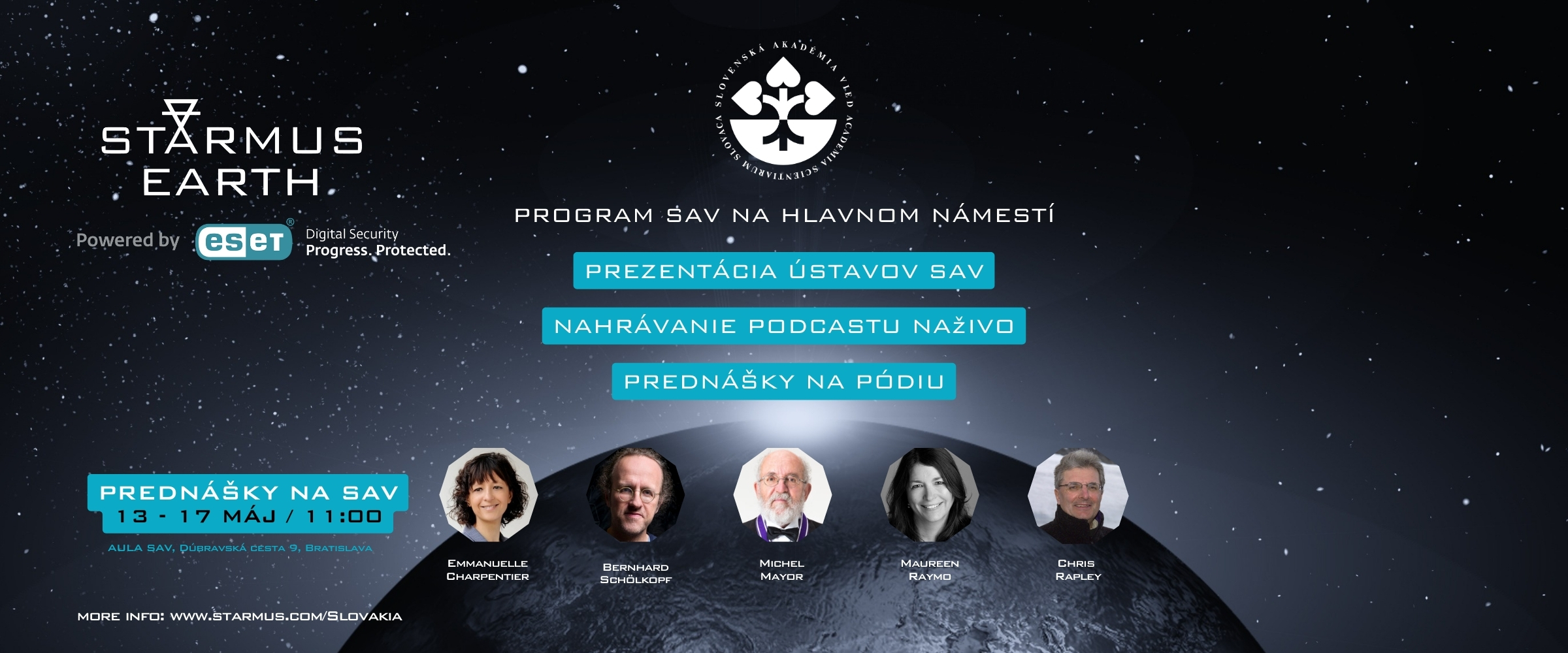 SAV - Aktuality - SAV je partnerom festivalu STARMUS